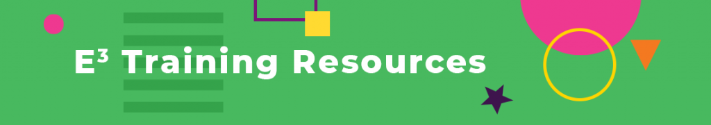 E³ Training Resources – TeacherConnect